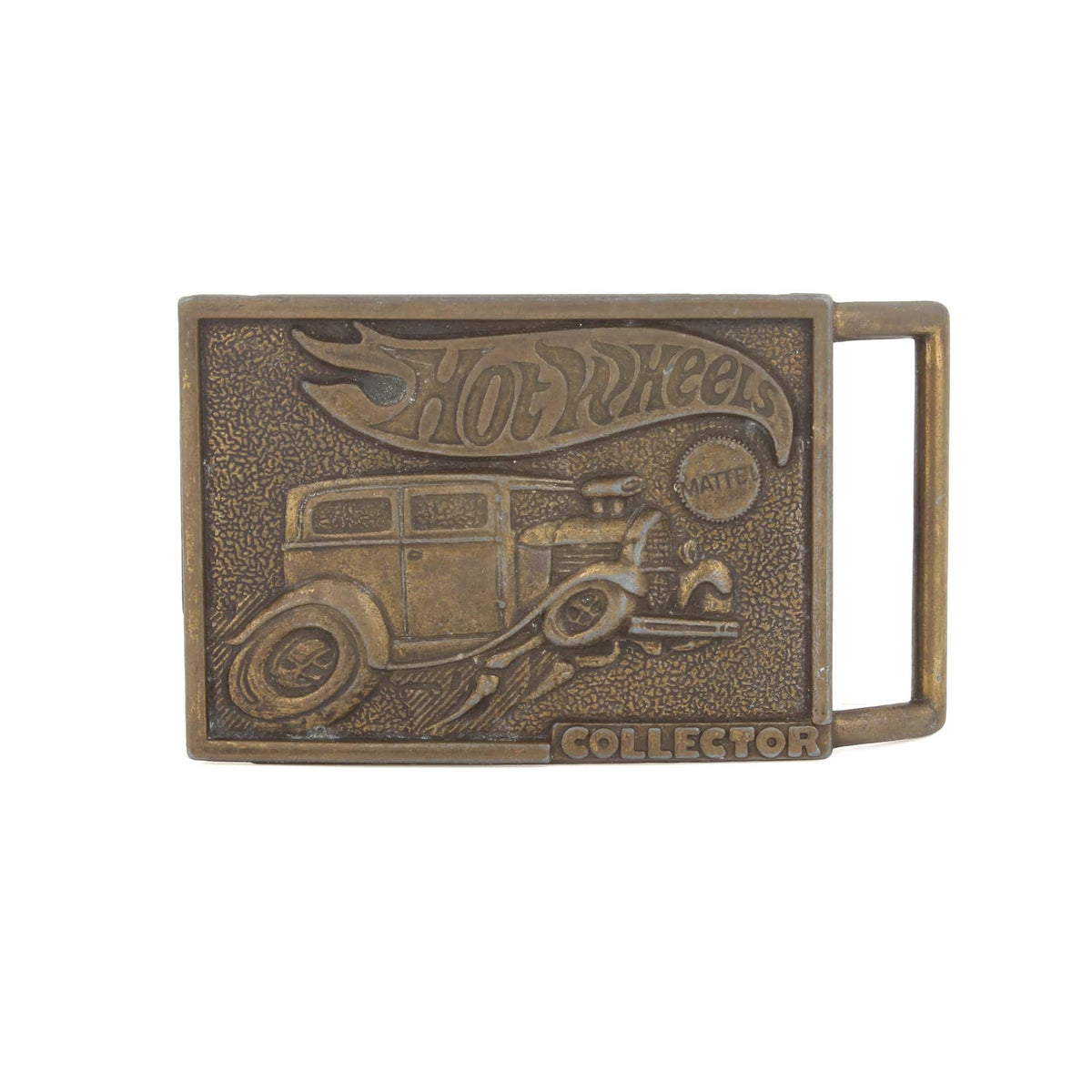 Vintage 1978 Mattel Hot Wheels Collector Brass Belt Buckle — Outback Toys