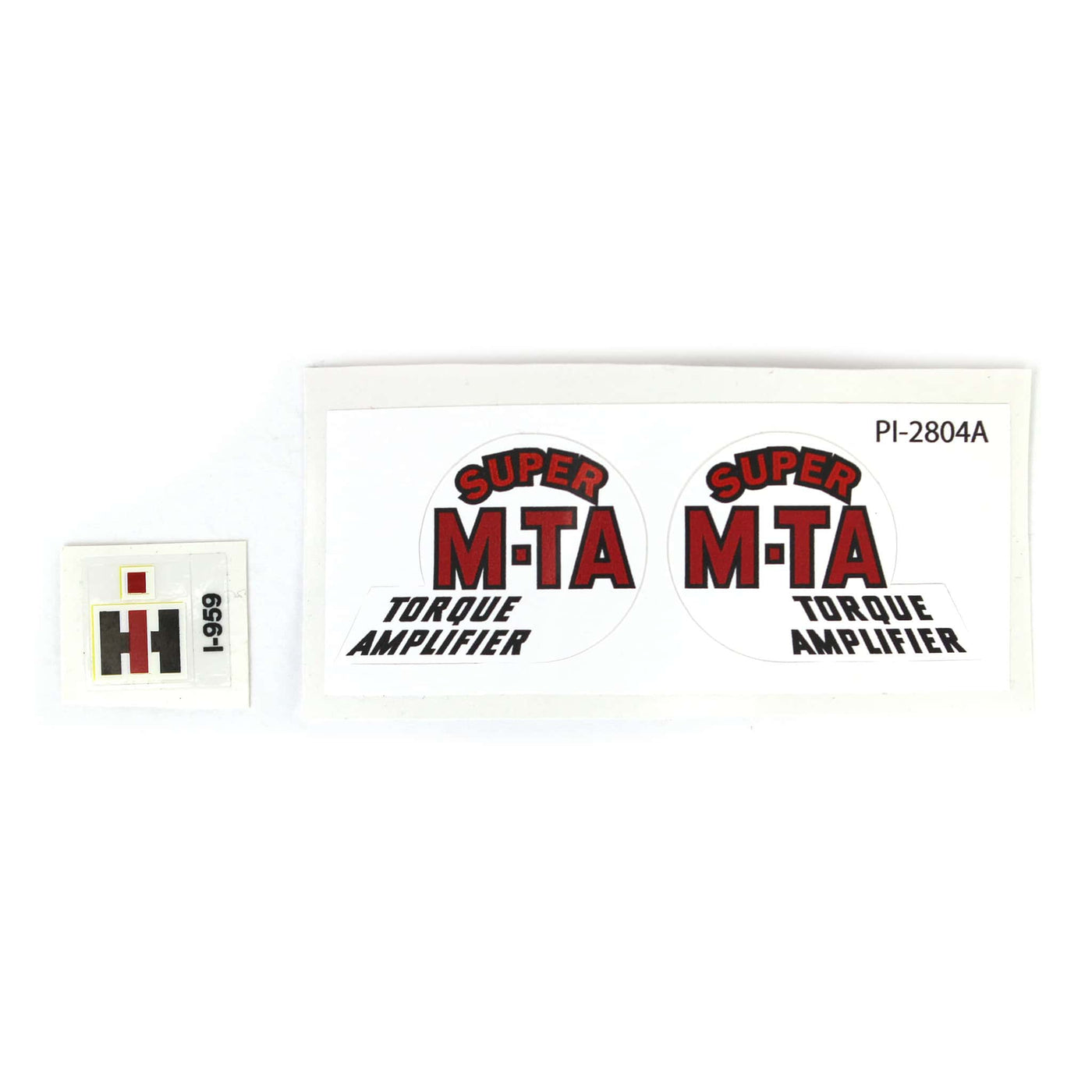 International Harvester Super MTA Pedal Decals — Outback Toys