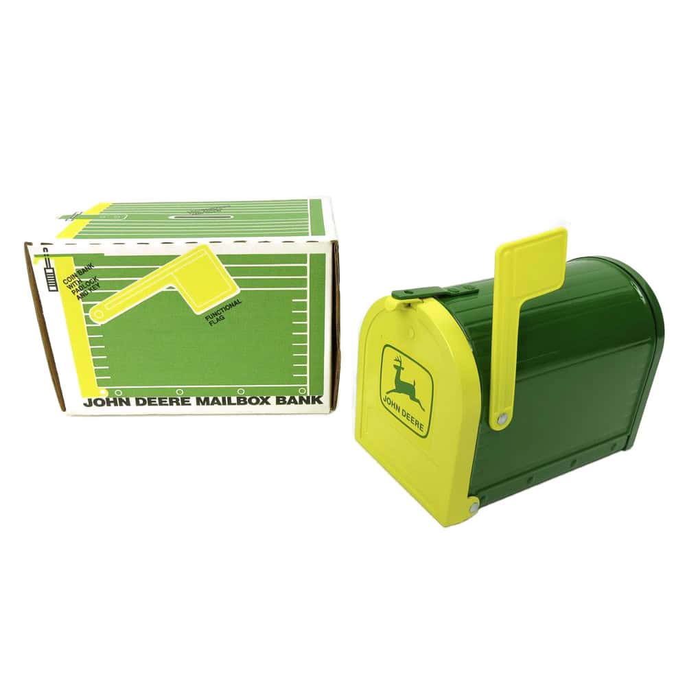 (B&D) John Deere 6in Metal Mailbox Bank by ERTL- Damaged Item, No Box ...