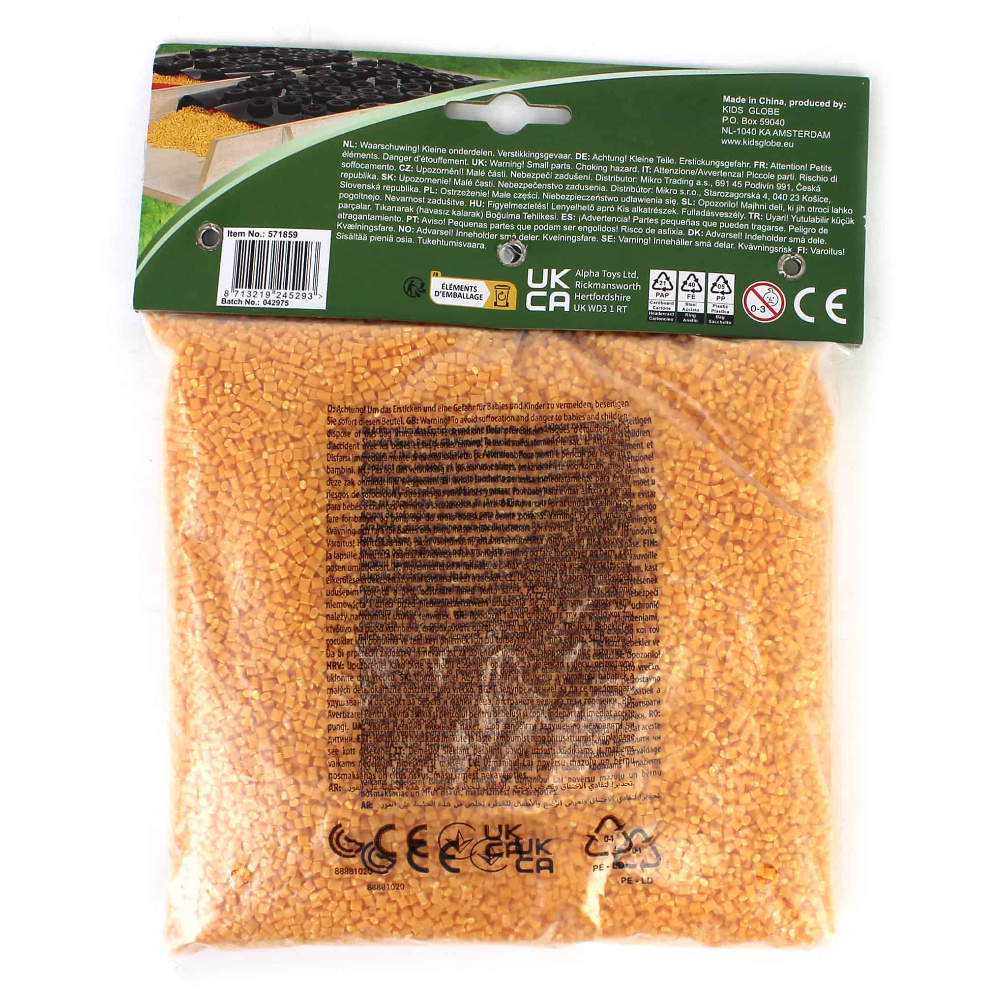 Plastic Corn-Colored Silo Filling Pieces, 1 Pound Bag — Outback Toys