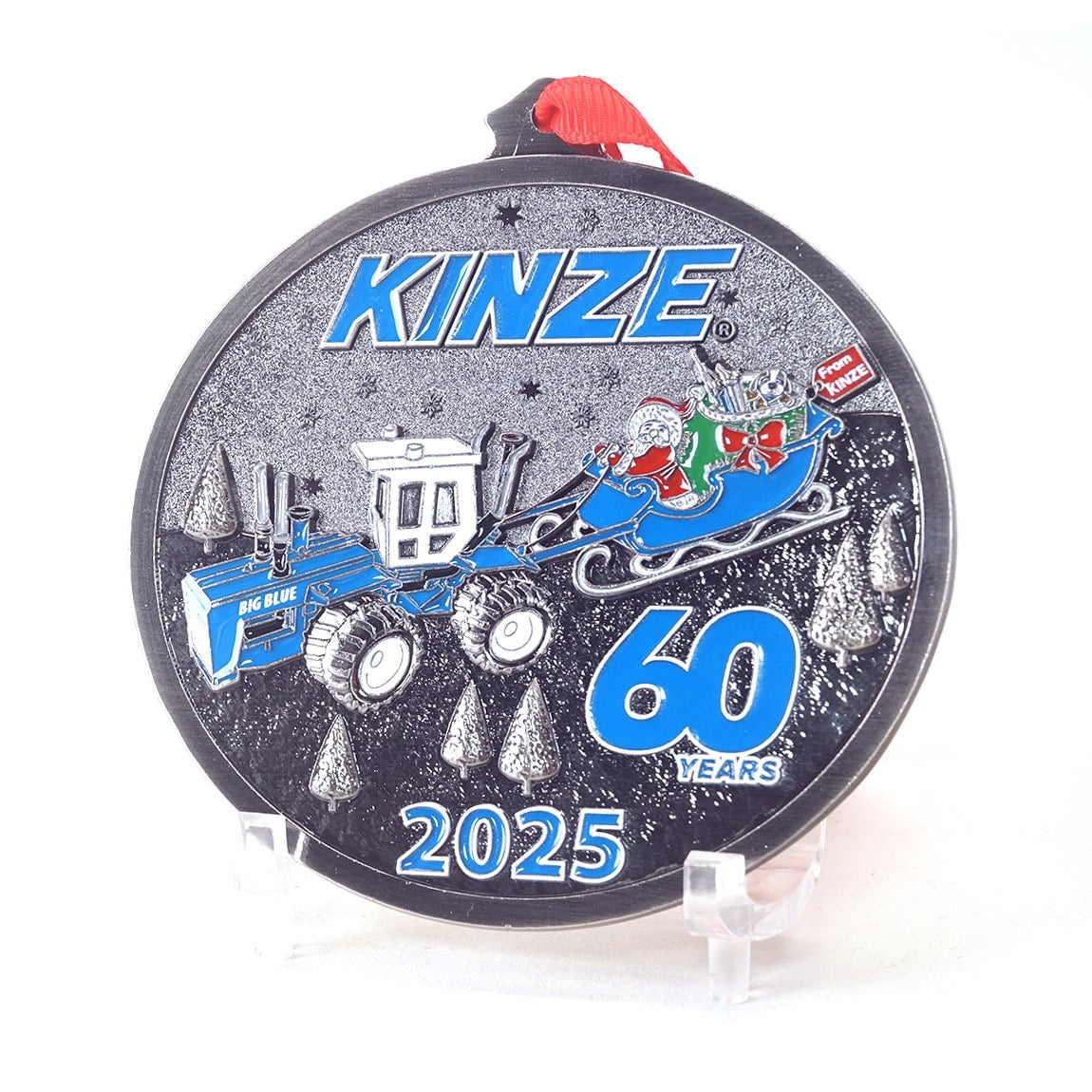 2025 Kinze Pewter Christmas Ornament, Kinze 60 Years — Outback Toys