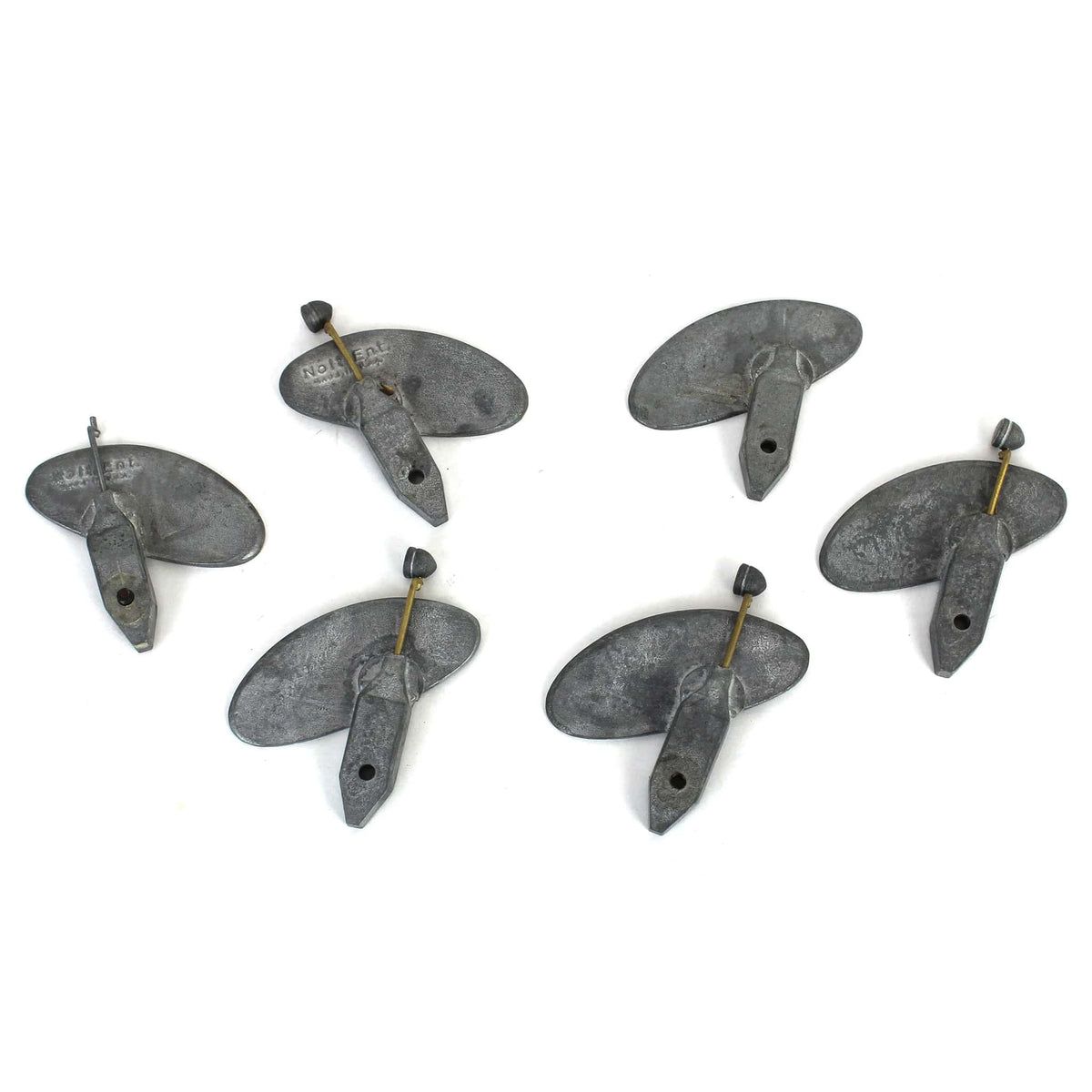 Lot of (2) Metal Clam Shell Left Rear Fenders and (4) Metal Clam Shell ...