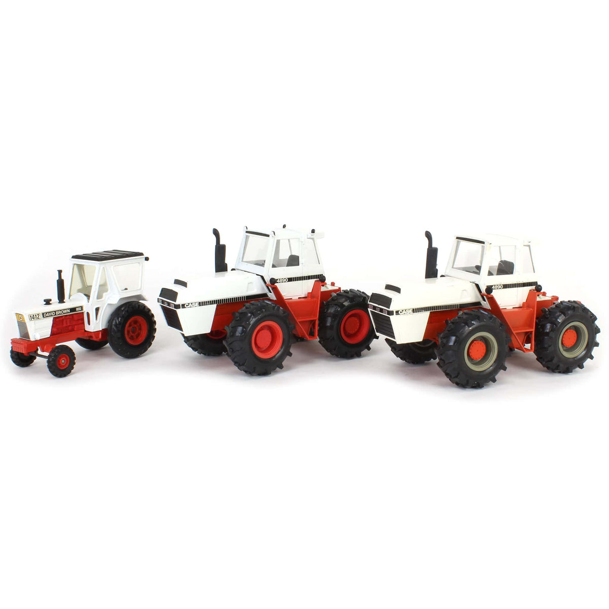Lot of (2) 1/35 Case 4890 Tractors and (1) David Brown 1412 Tractor ...