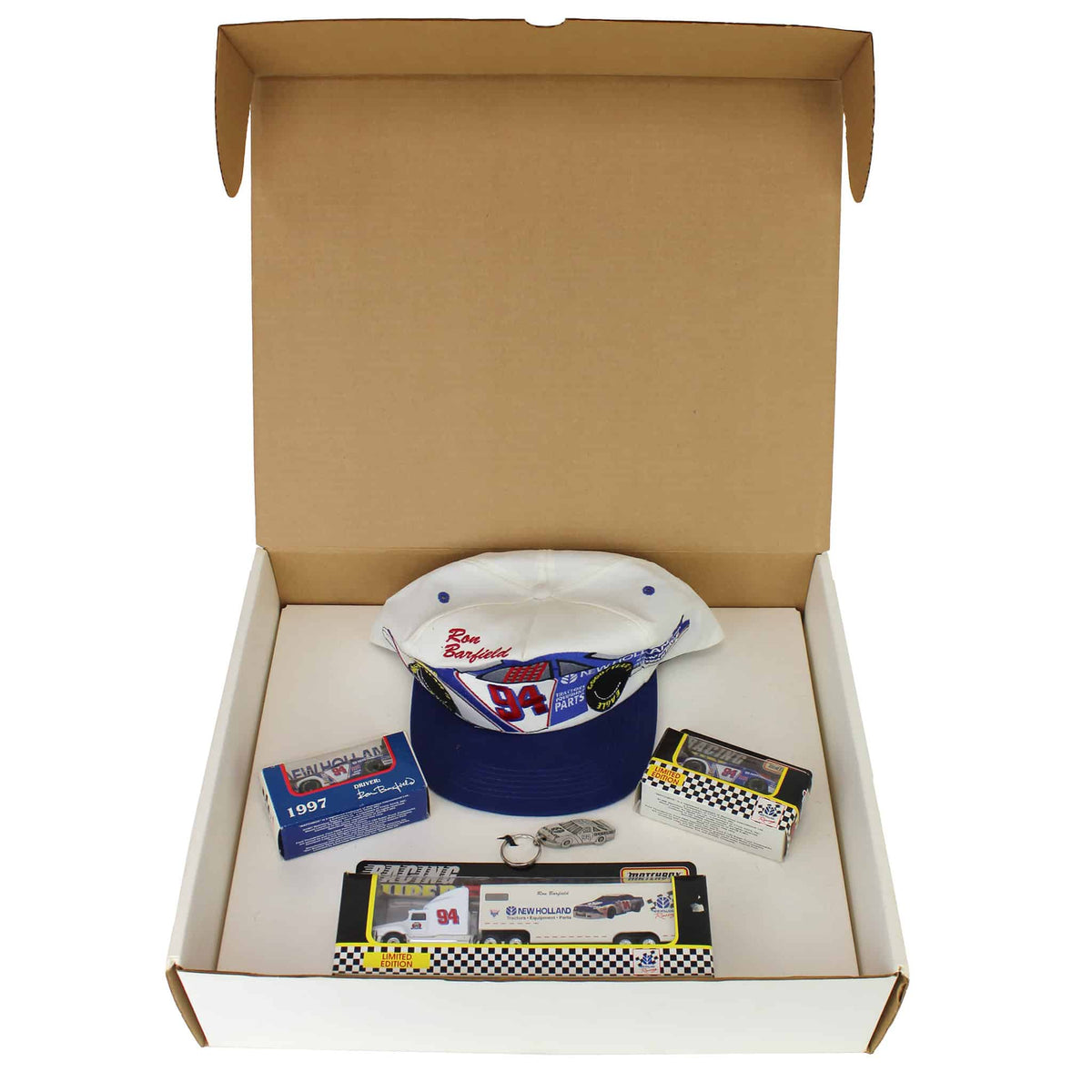 Lot of Ron Barfield Items Including (1) Cap, (2) NASCAR vehicles, (1 ...