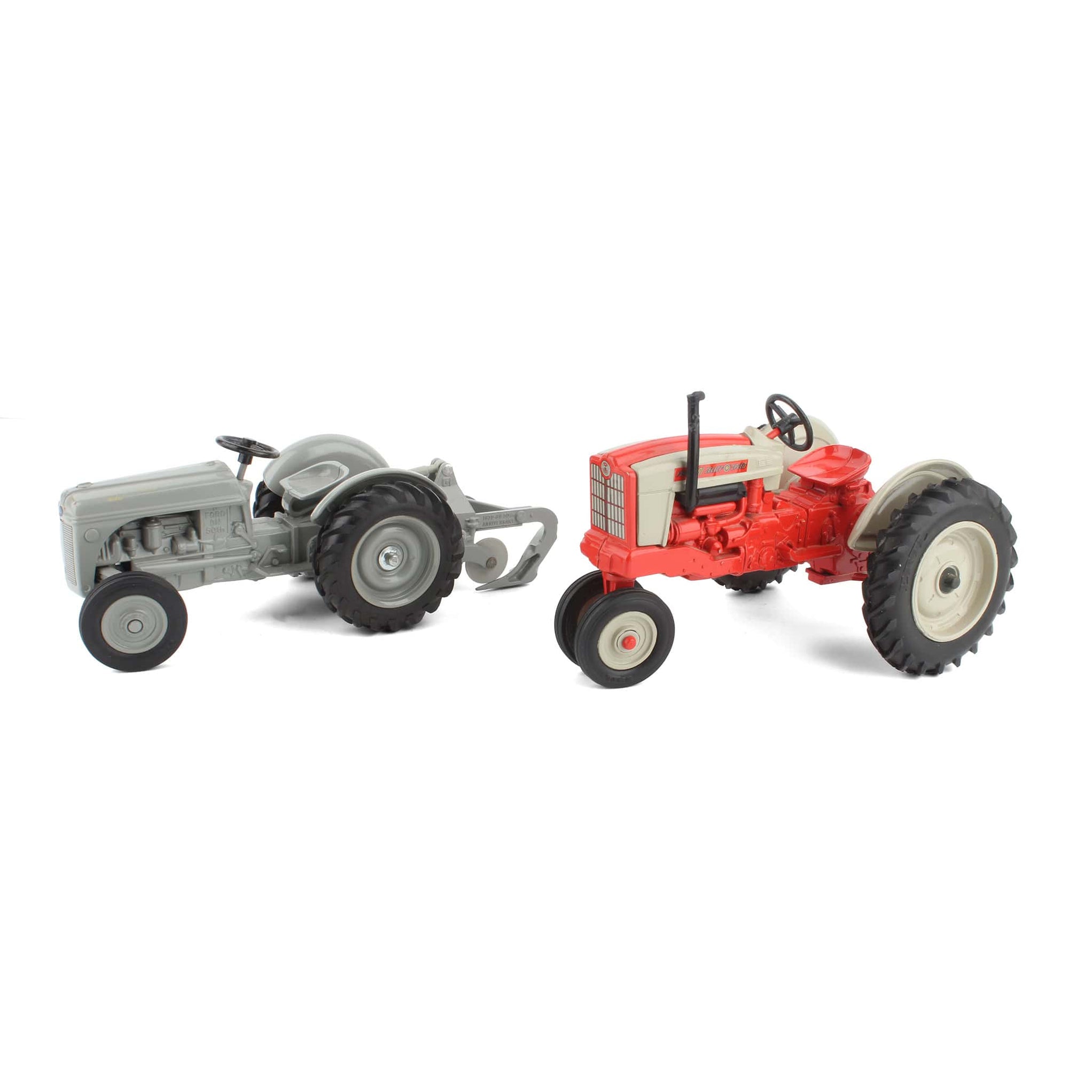 Lot of (2) 1/16 Ford Tractors and (1) Attached Implement by ERTL ...