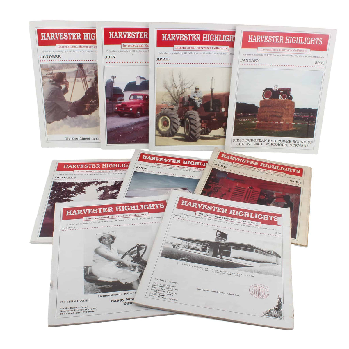Lot of (9) Harvester Highlights Dated October 1998 to October 2002 ...