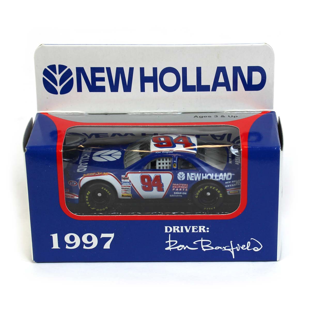 1997 New Holland Ron Barfield #94 NASCAR with Goodyear Tires by Matchb ...