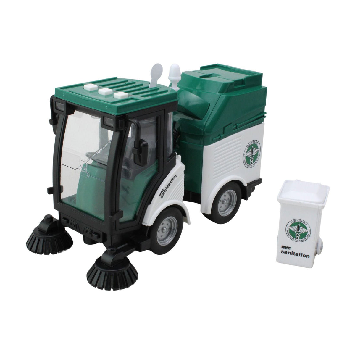 1/16 NYC Sanitation Street Sweeper with Lights & Sounds — Outback Toys