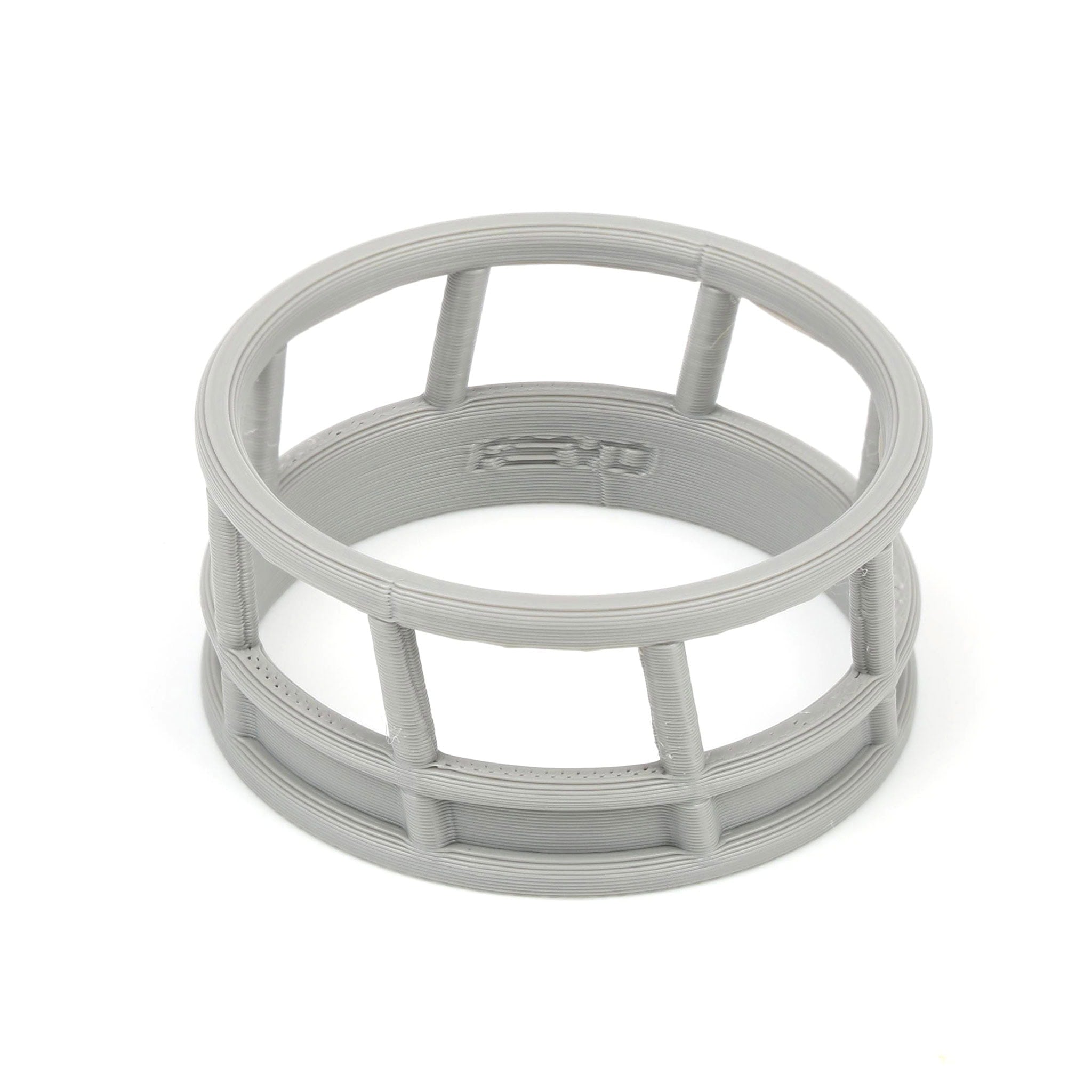 1/64 Gray Round Bale Hay Feeder by REVD Toys, 3D Printed — Outback Toys