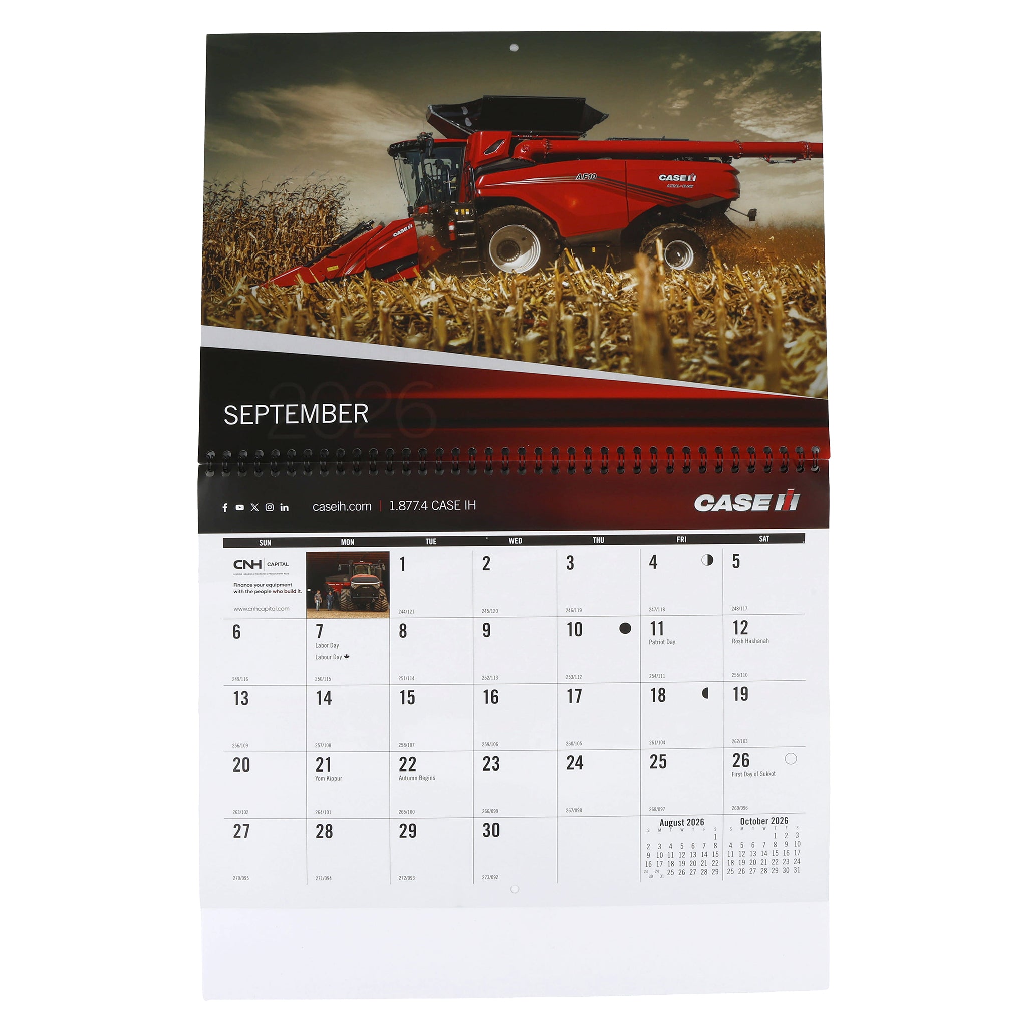2026 Case IH 12 Month Wall Calendar, 13in x 11.5in — Outback Toys