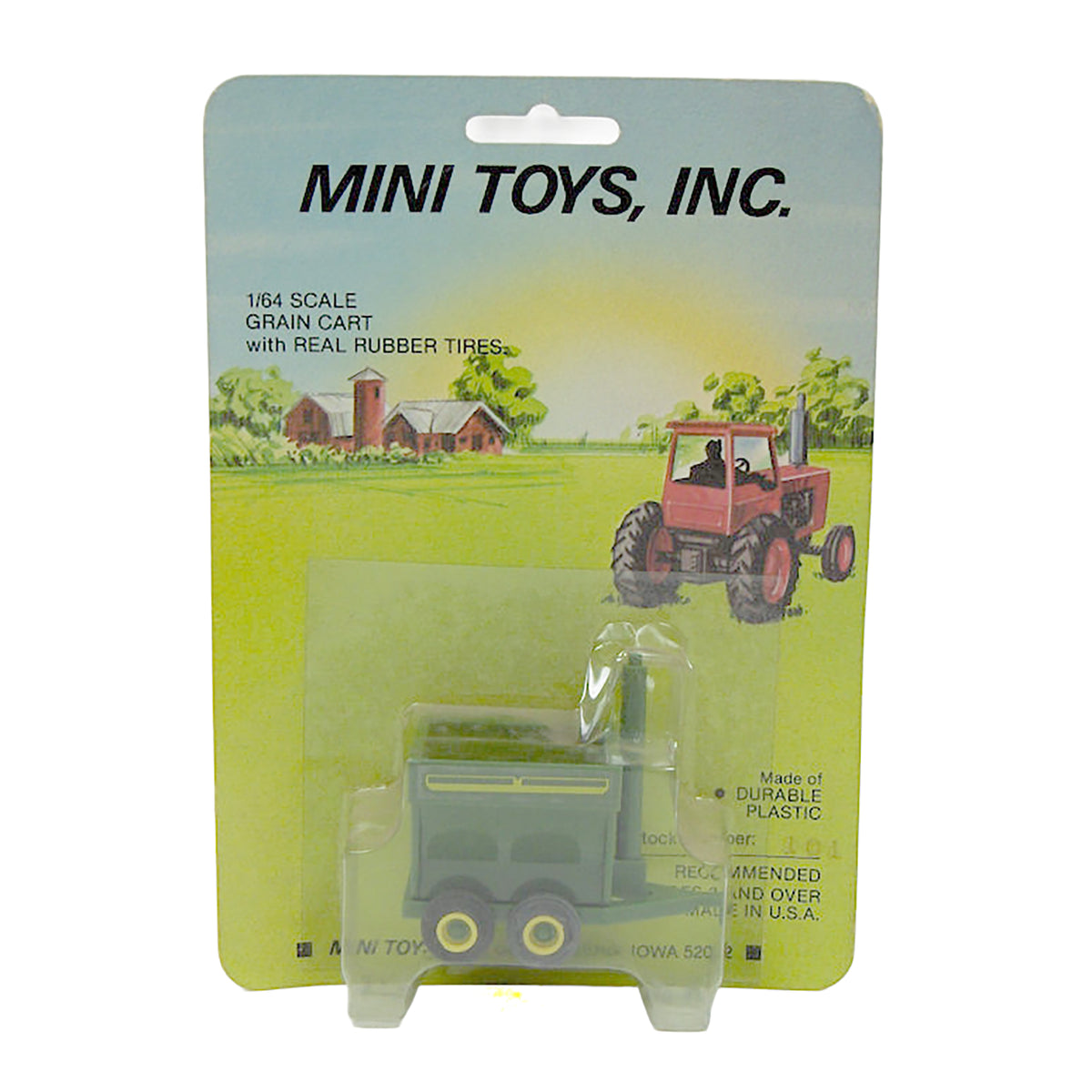 1/64 Green Tender Cart, Plastic, Made in the USA by Mini Toys Inc ...