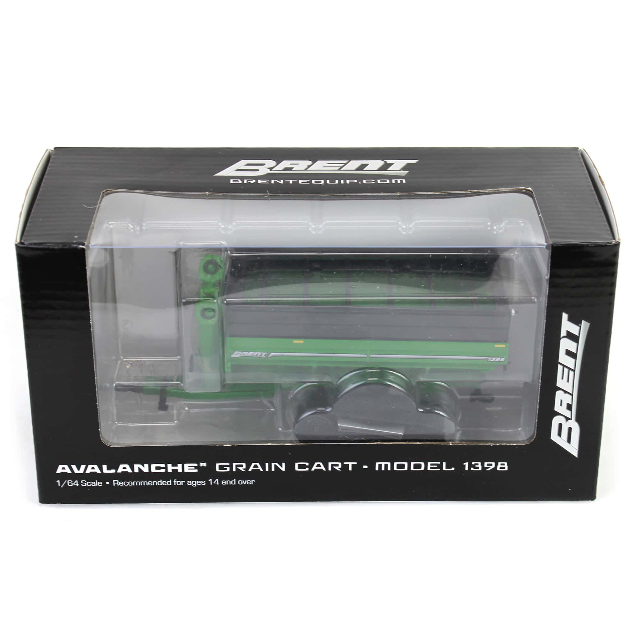 1/64 Brent 1398 Grain Cart with Equalizer Tracks by SpecCast, Green ...