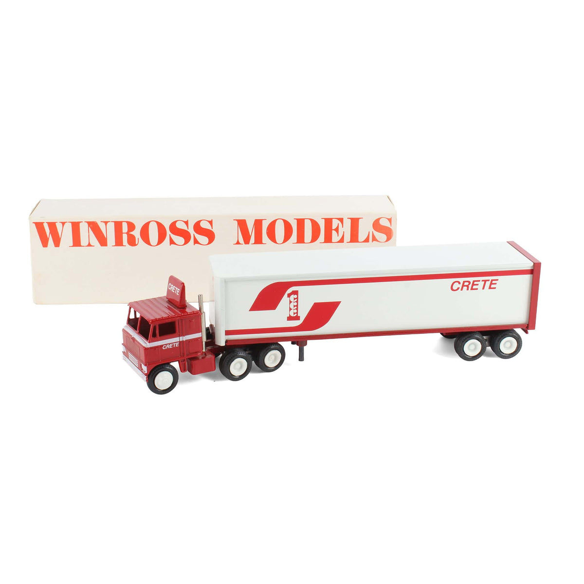 1/64 Truck by Winross, 1986 Crete Trucking with Box Trailer — Outback Toys