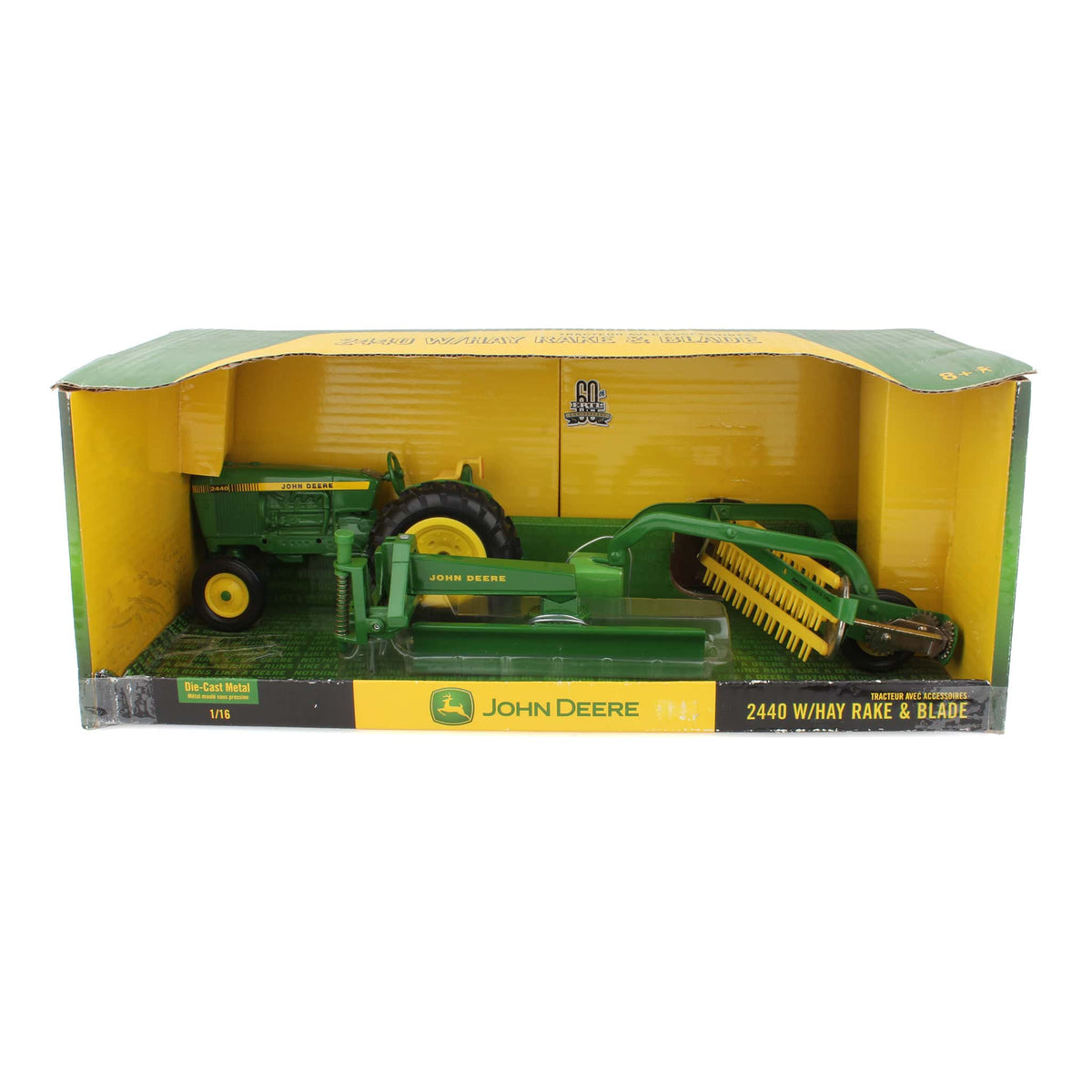 1/16 John Deere 2440 Tractor with Hay Rake & Blade by ERTL — Outback Toys