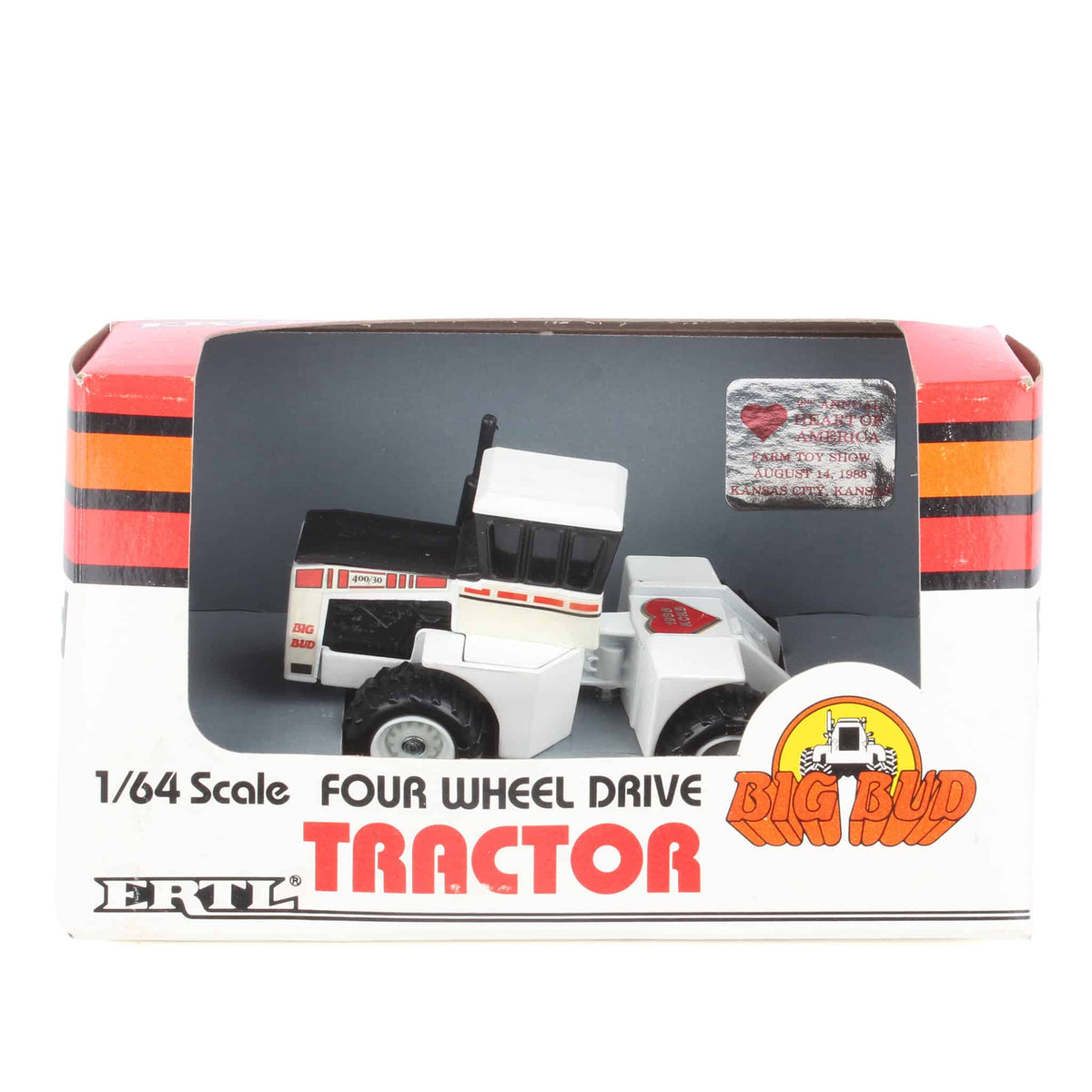 1/64 Big Bud 400/30 Tractor by ERTL, 1988 Heart of America Farm Toy Sh ...