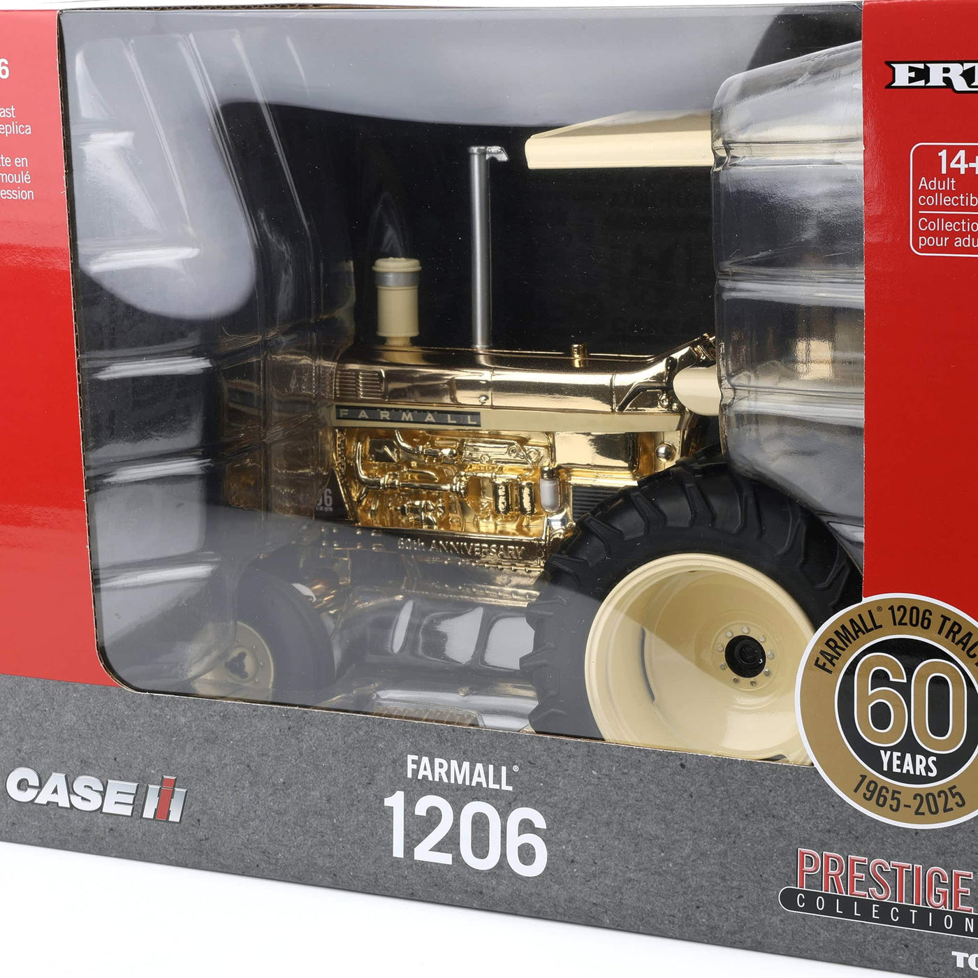 Gold Chrome Chase Unit ~ 1/16 Farmall 1206 with Rear Duals, 60th Anniv ...