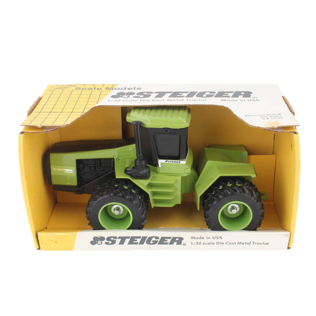 1/32 Steiger Panther CP-1400 Tractor with Duals and Green Rims by Scal ...